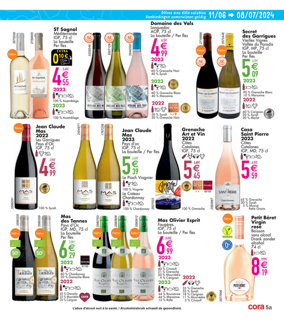 cora FR - Vins d'été - Zomerwijnen 11-06 - Page 4-5